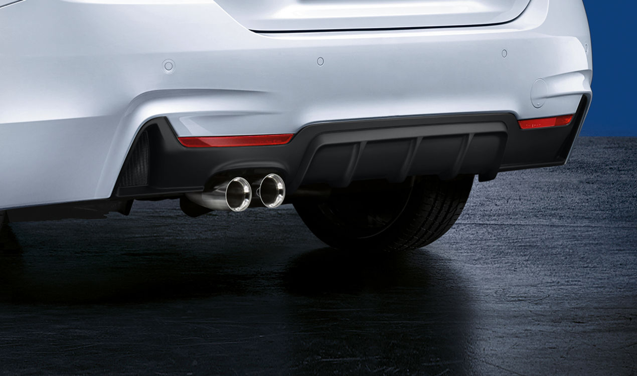 BMW Genuine M Performance Rear Diffuser Black Matt 51192334543 ...