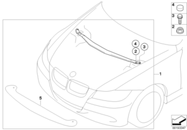 BMW Genuine 3x Self-Locking Collar Hex Nuts Fits Most Models ...